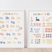 Set of 2 Prints Alphabet and Numbers Poster Ocean Themed Nursery Decor ...