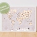 Kids World Map Homeschool Educational Poster Printable | Etsy