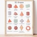 3D Shapes Poster Playroom Wall Decor Homeschool Print - Etsy