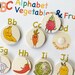 Fruits and Vegetables Alphabet Worksheets Beginning Sounds | Etsy