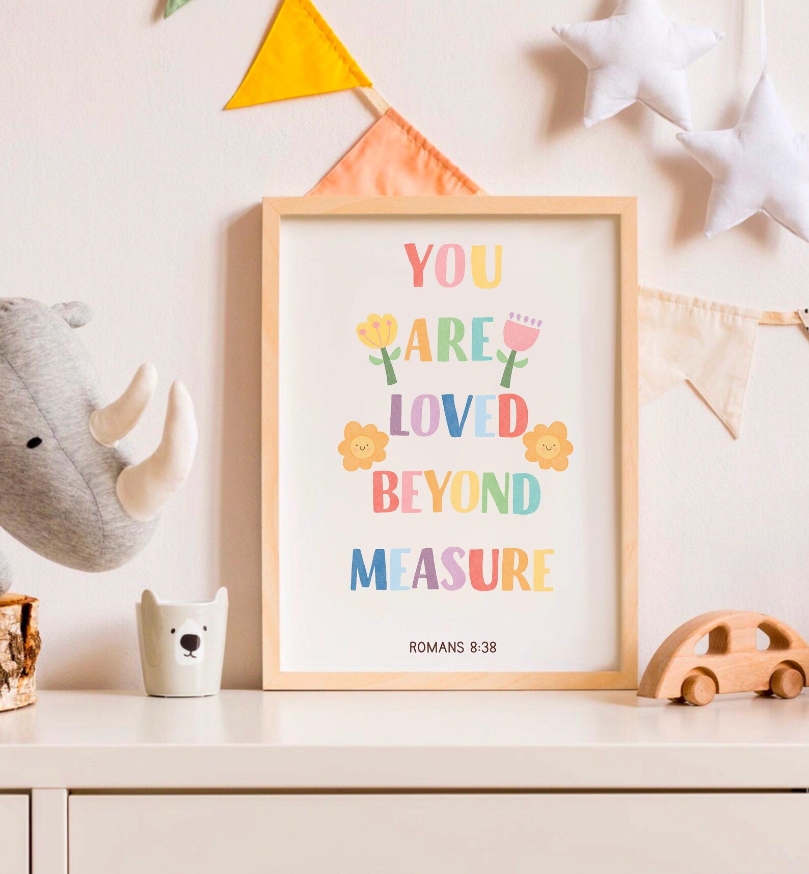 You Are Loved Beyond Measure Poster: Christian Nursery Decor (digital ...