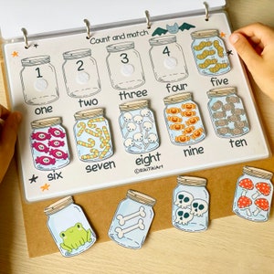 Halloween Busy Book Printable Toddler Learning Book Halloween ...