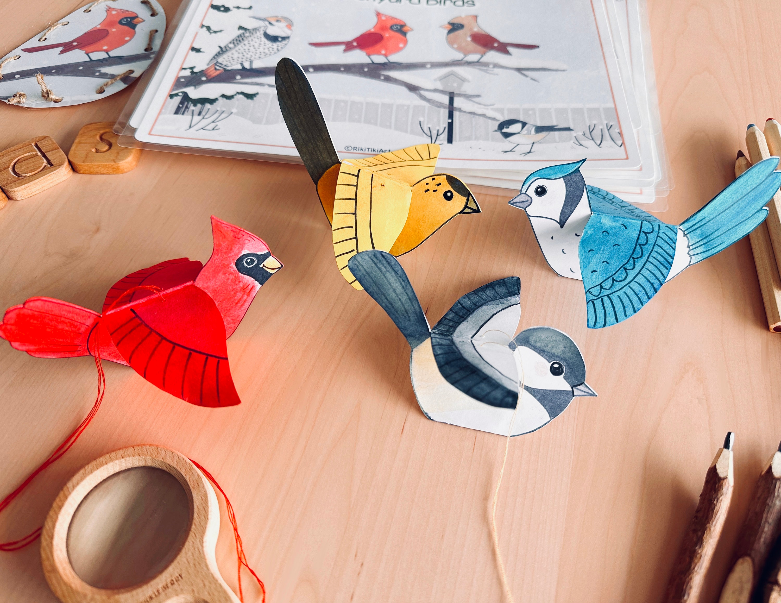 Winter Backyard Birds Unit Study Charlotte Mason Homeschool Learning ...