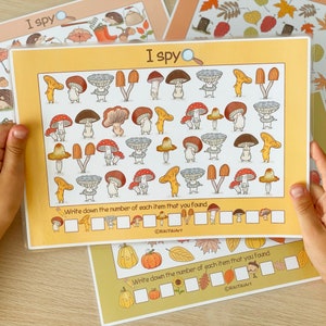 Fall I Spy Game for Toddler I Spy Printable Activities Fall Autumn ...