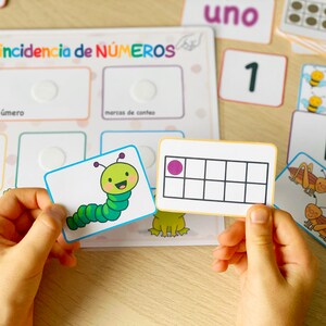 Spanish Matching Activity Number Match Learning Resources Montessori ...