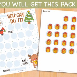 Christmas Behavior Chart for Kids Reward Chart Printable Toddler Chore ...