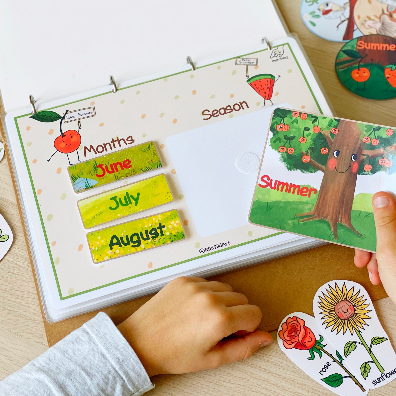 Summer Busy Book Printable Toddler Activities Preschool Learning Binder ...