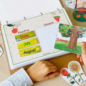 Summer Busy Book Printable Toddler Activities Preschool Learning Binder ...