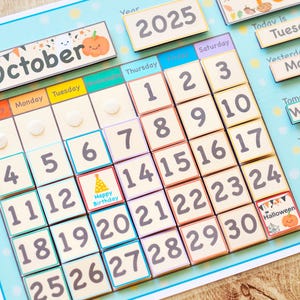 Classroom Calendar Preschool Curriculum Homeschool Montessori Calendar ...