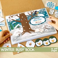Christmas Activity Bundle: Winter Busy Book for Toddlers (PDF) - Etsy