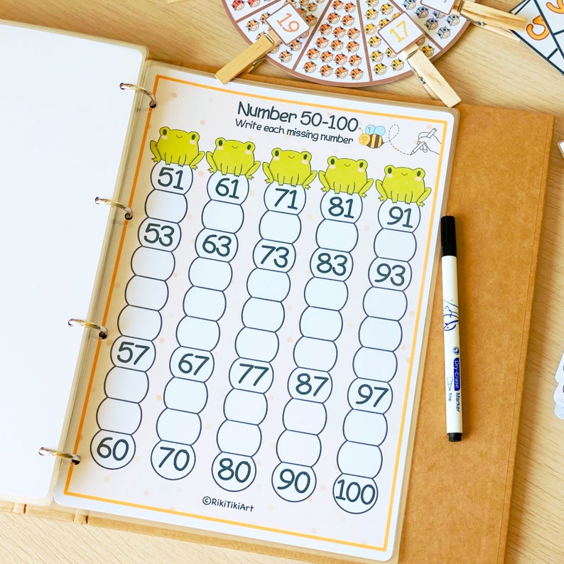 Maths Busy Book Printable Toddler Activities Preschool - Etsy