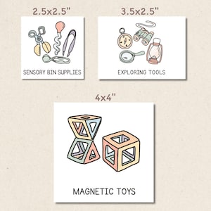 Storage Box Labels Editable Toy Bin Labels Ikea Trofast Labels, Toy Box ...