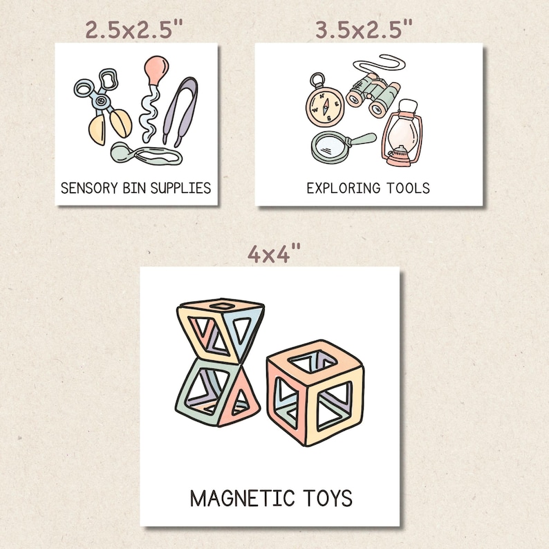 Storage Box Labels Editable Toy Bin Labels Ikea Trofast Labels, Toy Box ...