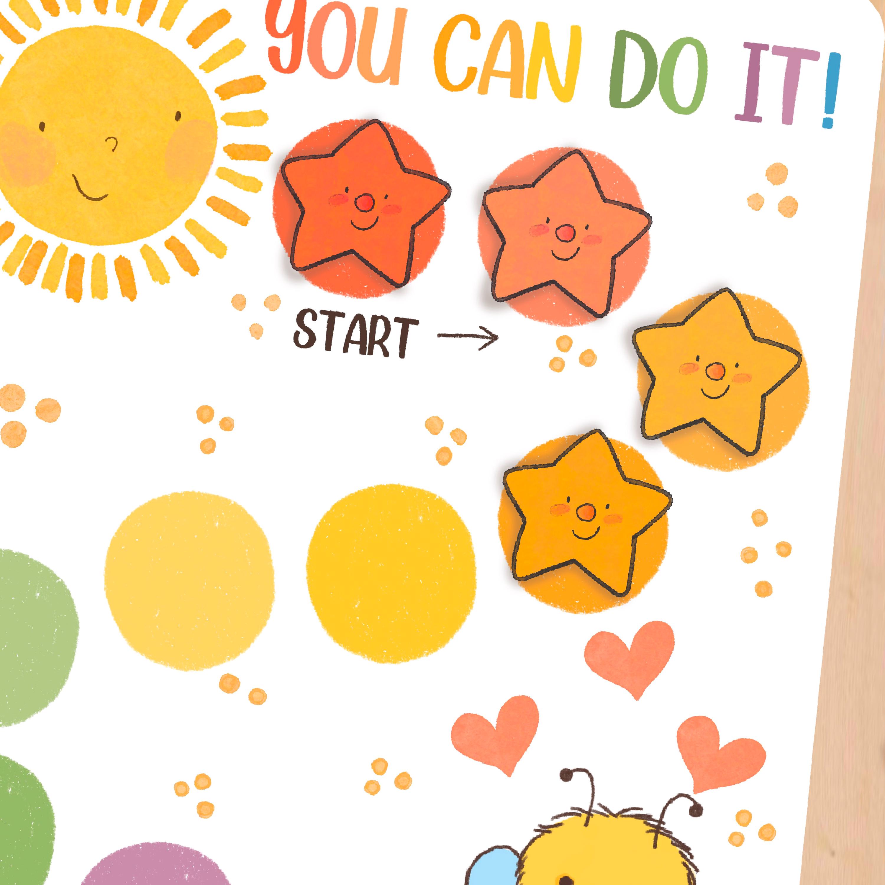 Kids Reward Chart Printable Behavior Chart Rainbow Chore Chart for Kids ...