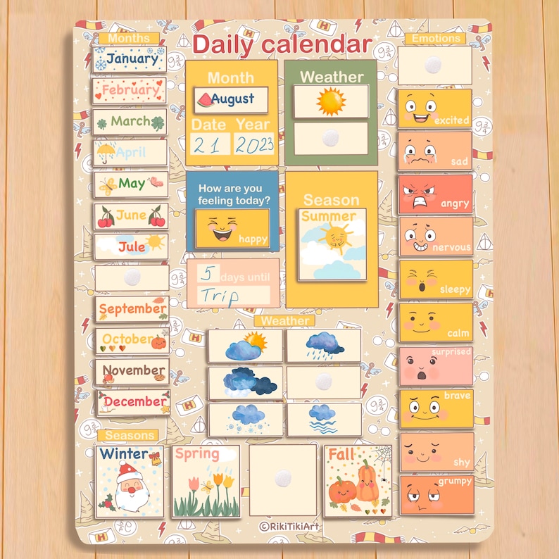 Preschool Calendar, Classroom Calendar, Printable Homeschool Decor ...