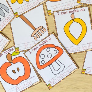 Fall Play Dough Mats Preschool Printables Play Doh Mats Homeschool ...