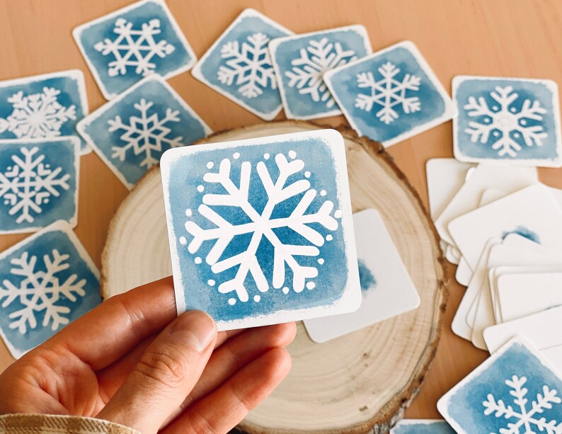 Snowflakes Study Activity Christmas Activities for Kids Montessori ...