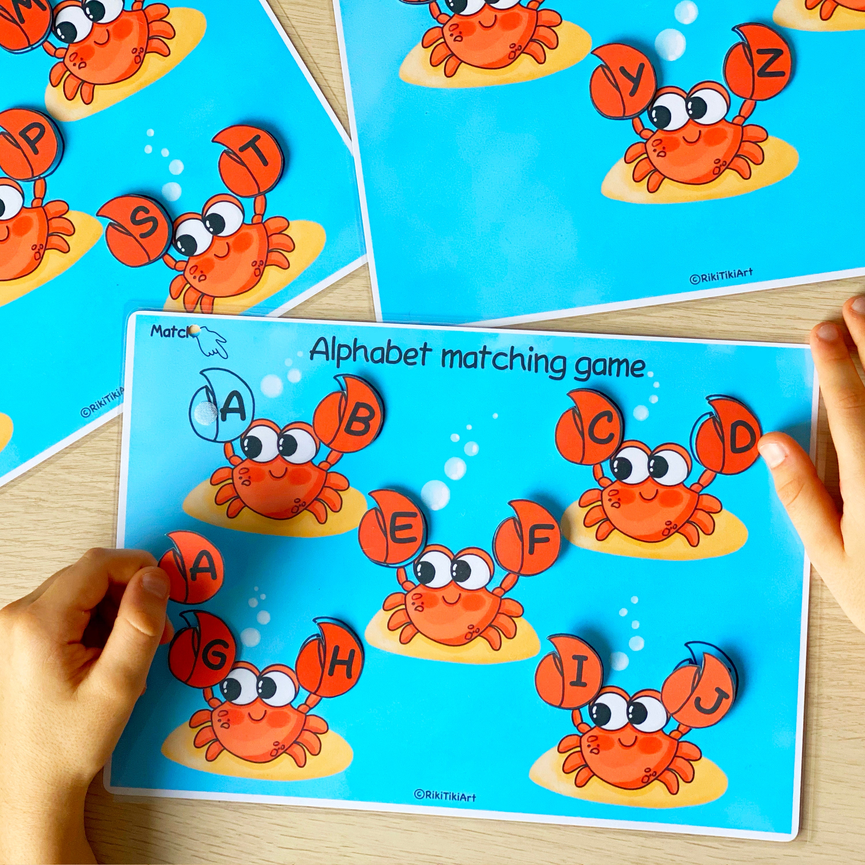 Alphabet Letter Matching Activity Preschool Worksheets - Etsy