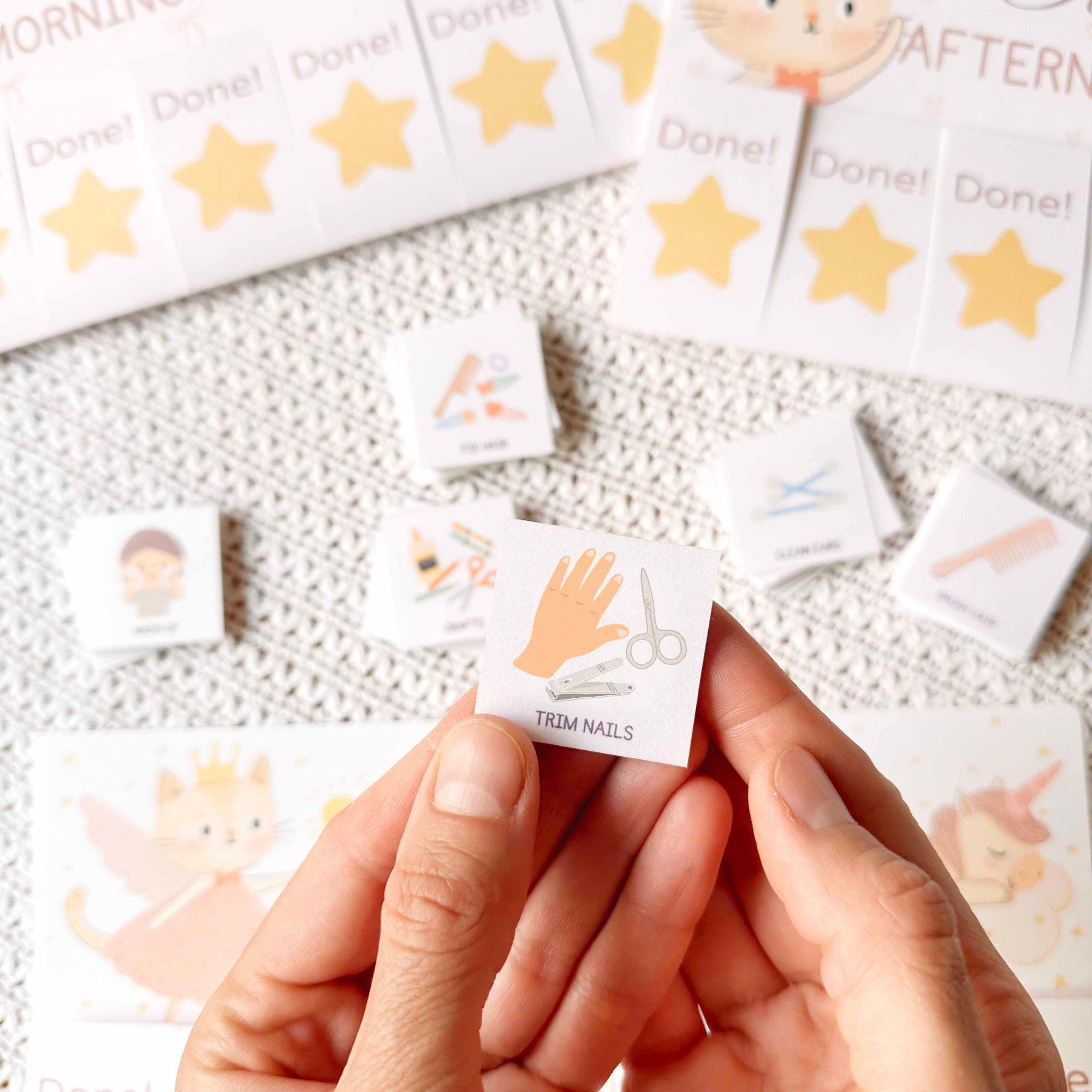 Editable Chore Chart Girls Routine Chart Printable Unicorn Princess ...