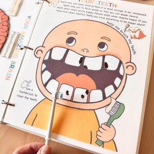 Human Anatomy Busy Book for Kids, Personalized Toddler Activity Book ...