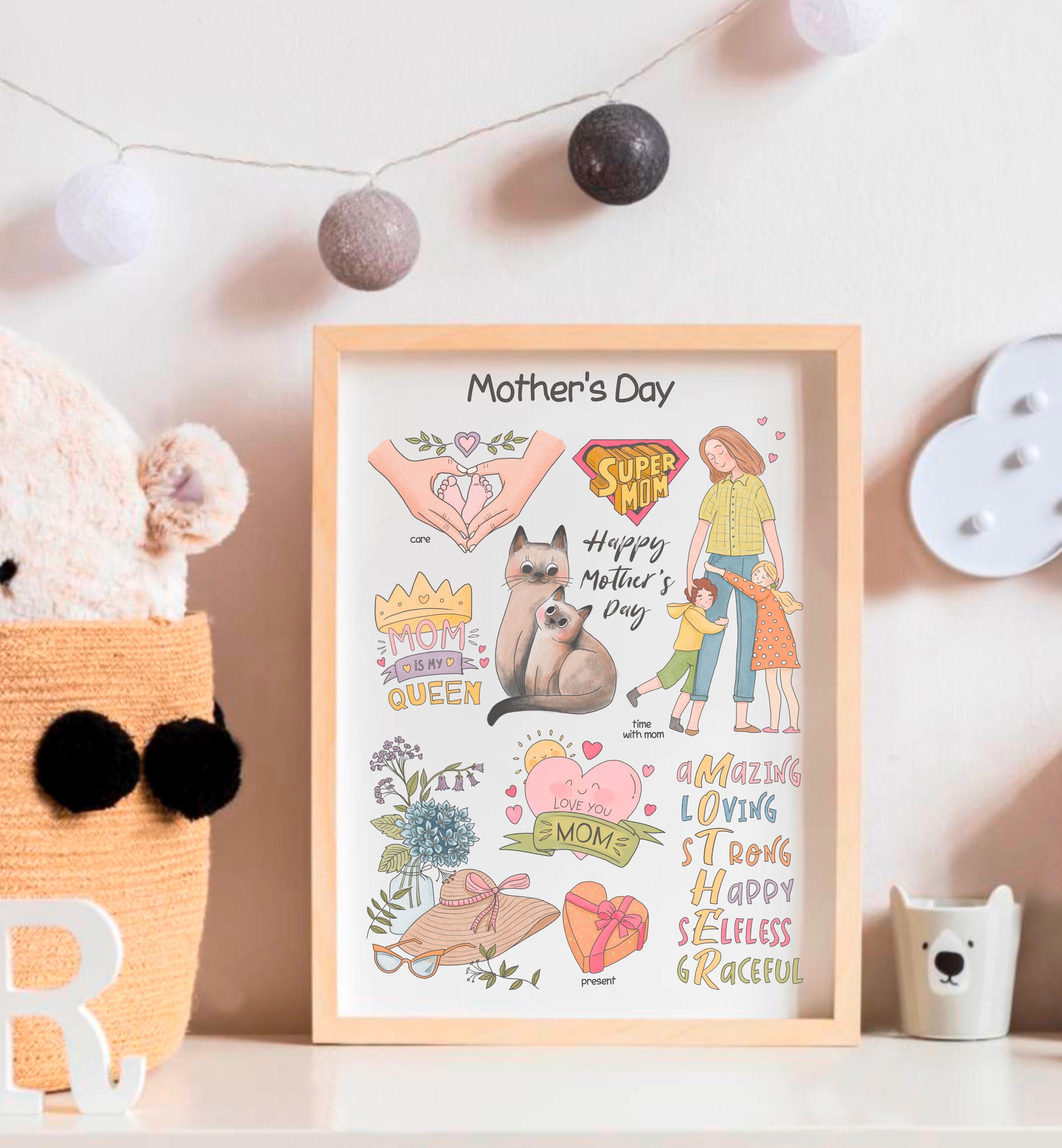 Mothers Day Poster Printable Classroom Educational Posters Playroom ...