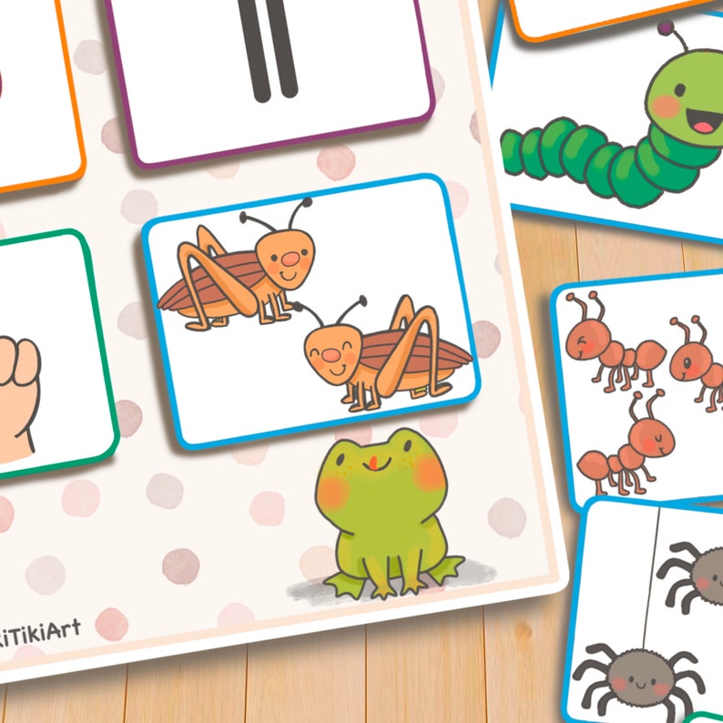 Montessori Counting Activity for Toddlers Number Match - Etsy Canada