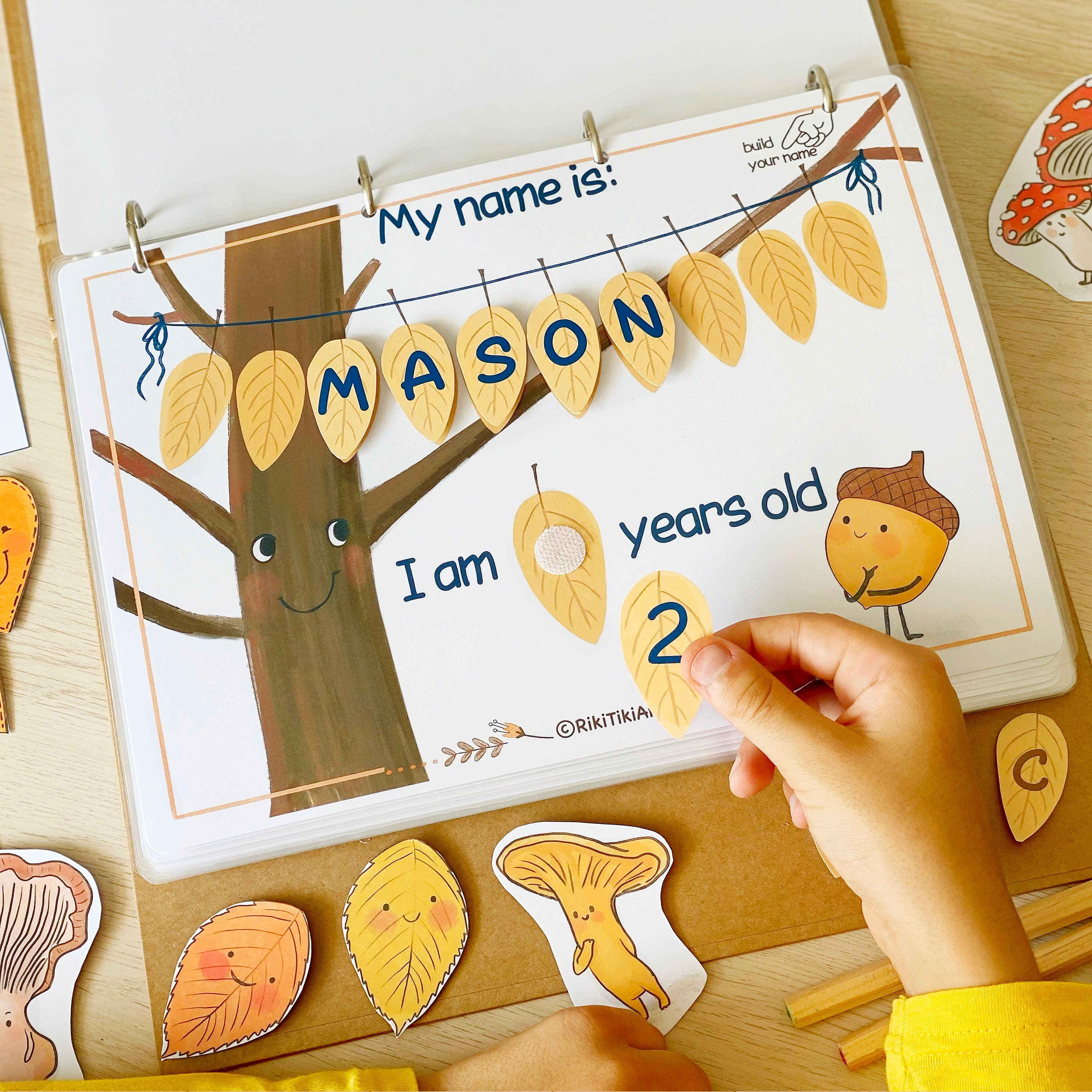 Fall Busy Book Printable Quiet Book Homeschool Learning Materials ...
