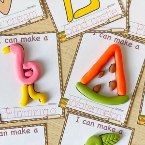 Summer Play Dough Mats Fine Motor Skills Visual Cards Play Doh Mats ...