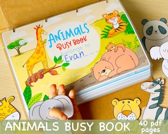 Preschool Learning Binder Toddler Busy Book Printable Quiet Book for ...