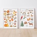 Four Seasons Printable Wall Art Downloadable Prints Watercolor Nursery ...