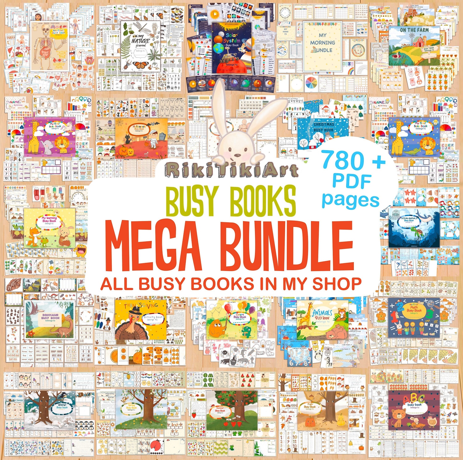 Busy Books MEGA BUNDLE Set of 23 Printable Preschool Binders for ...