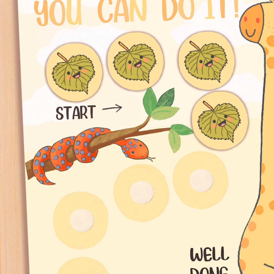 Giraffe Reward Chart Printable: Kids Chore Chart (digital Download) - Etsy