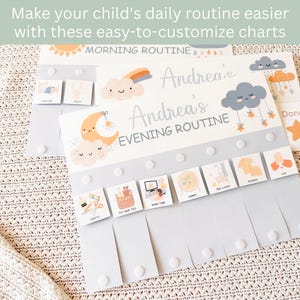 Editable Toddler Chore Chart Bundle: Morning, Afternoon, Evening ...