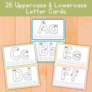 ABC Tracing Cards Letters Formation Flashcards, Alphabet Tracing ...