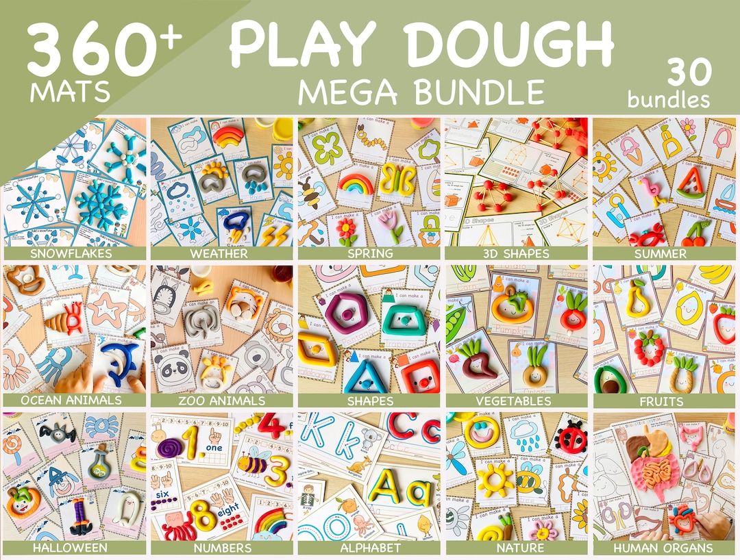 360+ Play Dough Mats Toddler Printable Activities Playdough Mats ...