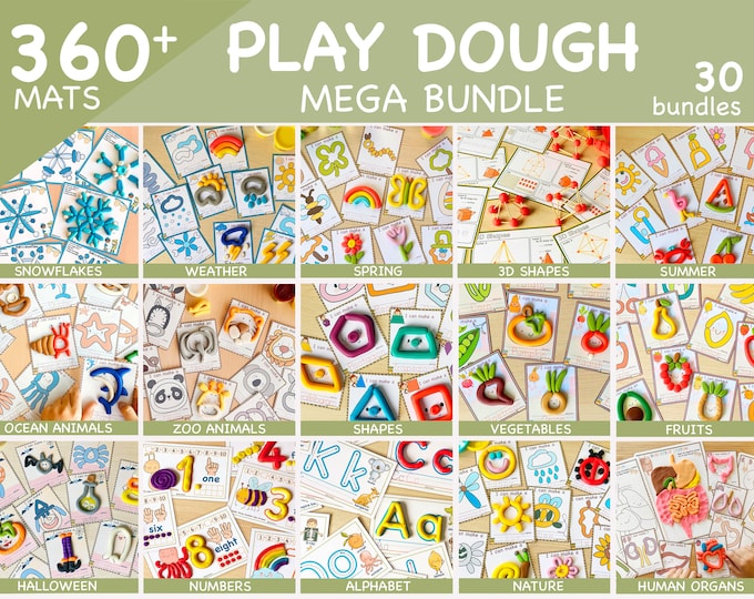 Toothpicks and Play Dough 2D Shapes Visual Cards Toddler Activity ...