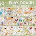 Zoo Animals Play Dough Mats Fine Motor Skills Visual Cards Montessori ...