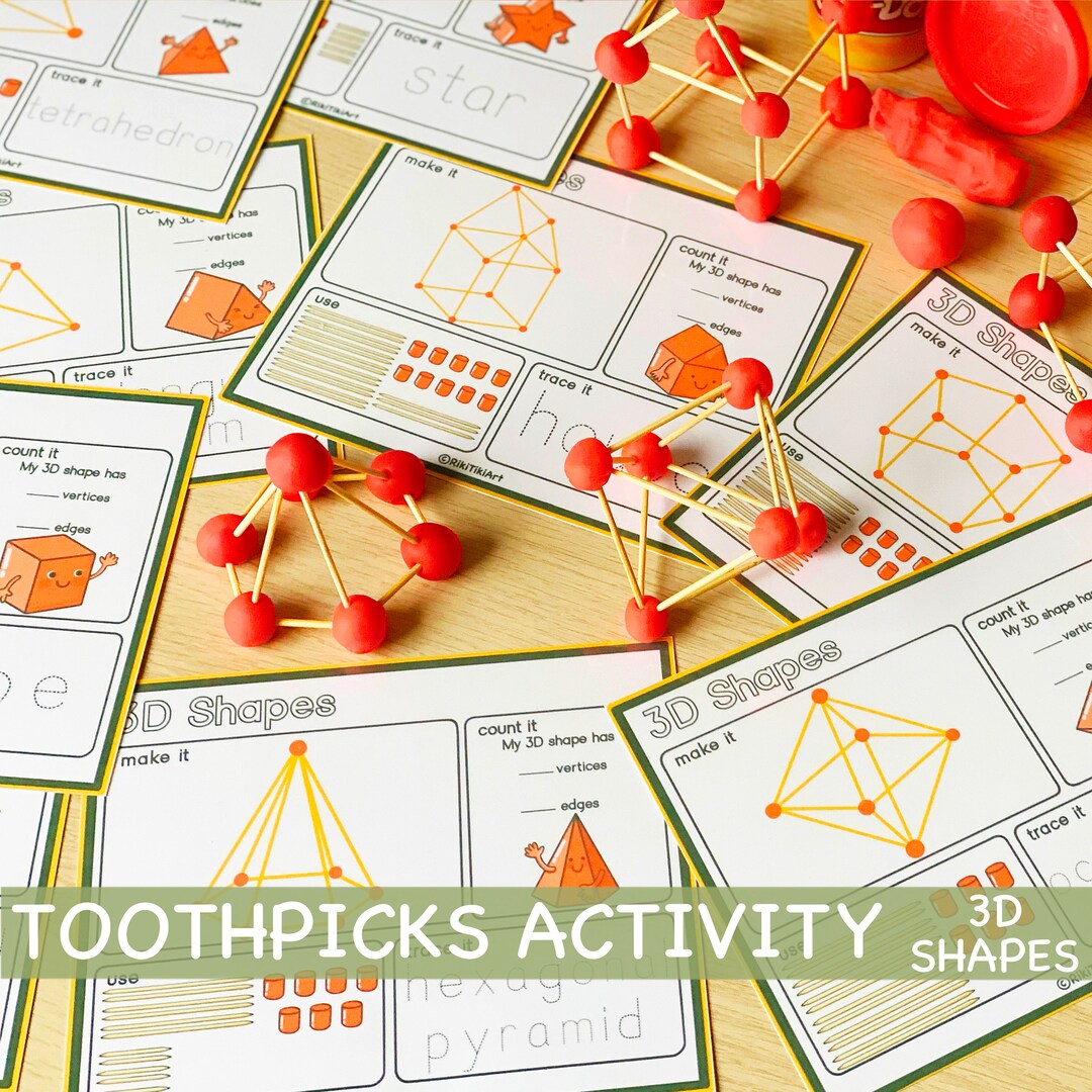 Toothpicks and Play Doh 3D Shapes Activity Game for Toddler Play Dough ... Toothpicks and Play Doh 3D Shapes Activity Game for Toddler Play Dough ...