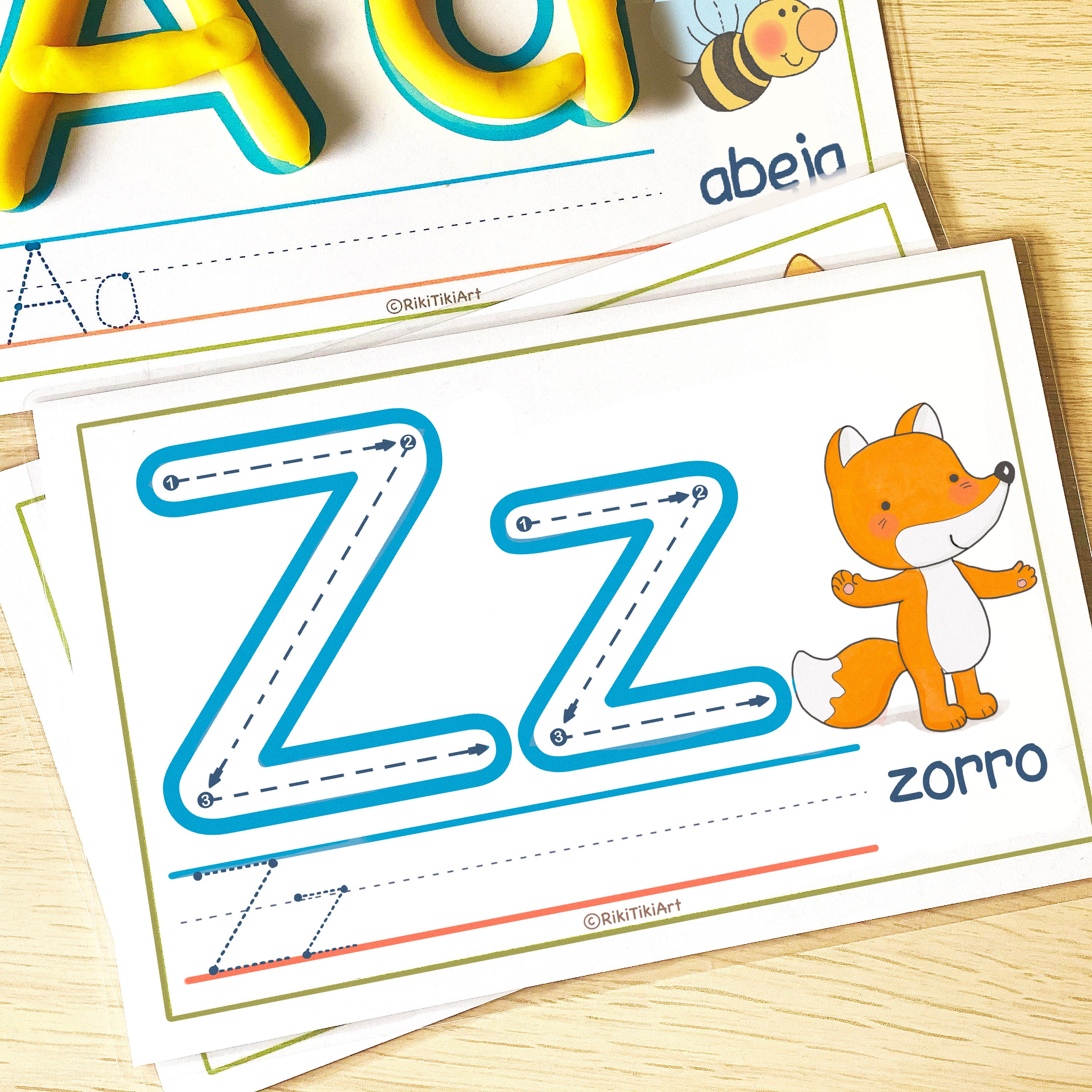 Spanish Alphabet Play Dough Mats Preschool Printables Toddler ...