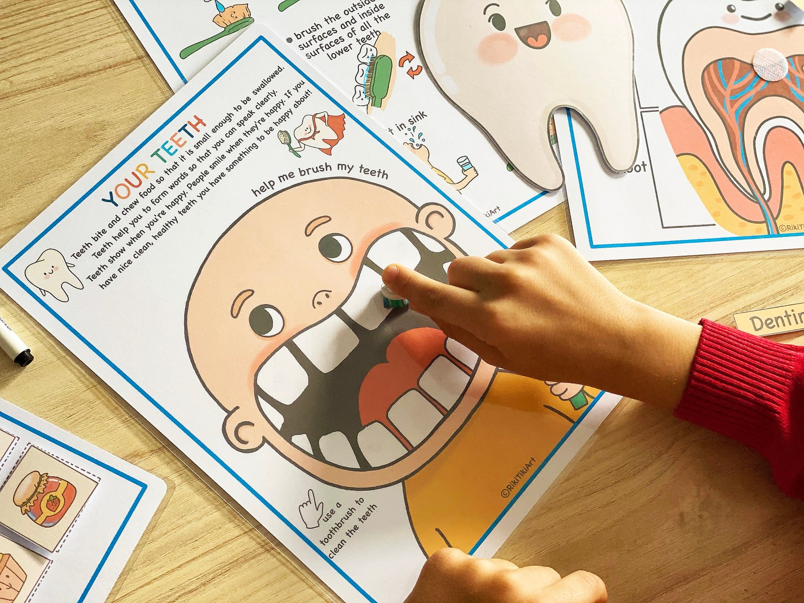 Preschool Toddler Activities Dental Health Printable - Etsy