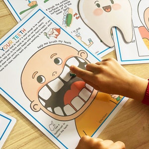 Preschool Toddler Activities Dental Health Printable - Etsy