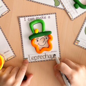 St Patricks Day Play Dough Mats Preschool Activities for Kids ...