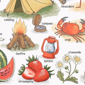 Summer Poster Homeschool Educational Posters Watercolor Nursery Prints ...