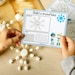 Marshmallows and Toothpicks Snowflakes Mats Printable Game for Toddler ...
