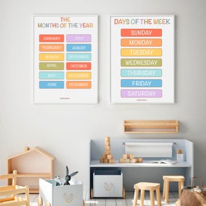 Months of the Year - Classroom Posters, Printable Montessori Materials ...