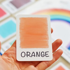 Color Flashcards, Homeschool Montessori Materials, Toddler Flash Cards ...