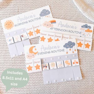 Editable Toddler Chore Chart Bundle: Morning, Afternoon, Evening ...