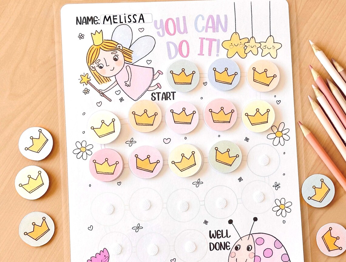 Fairy Reward Chart Printable Kids Activities Behavior Chart Fairy to Do ...