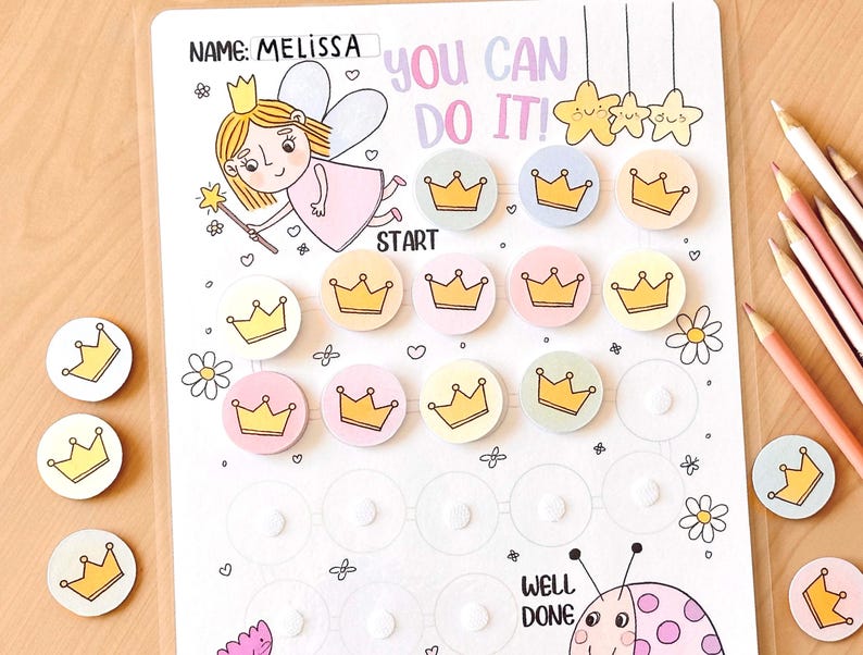 Fairy Reward Chart Printable Kids Activities Behavior Chart Fairy to Do ...