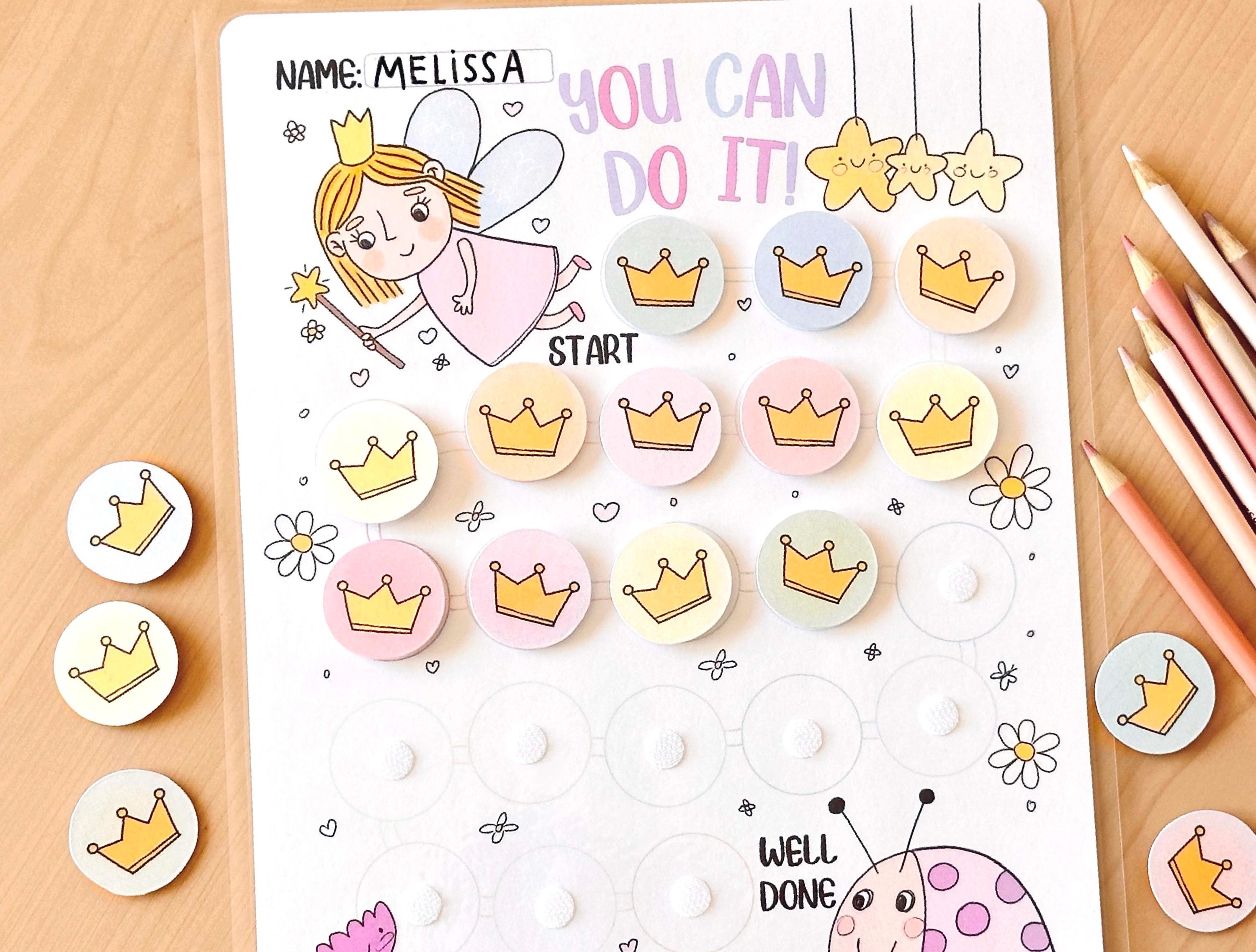 Fairy Reward Chart Printable Kids Activities Behavior Chart Fairy to Do ...